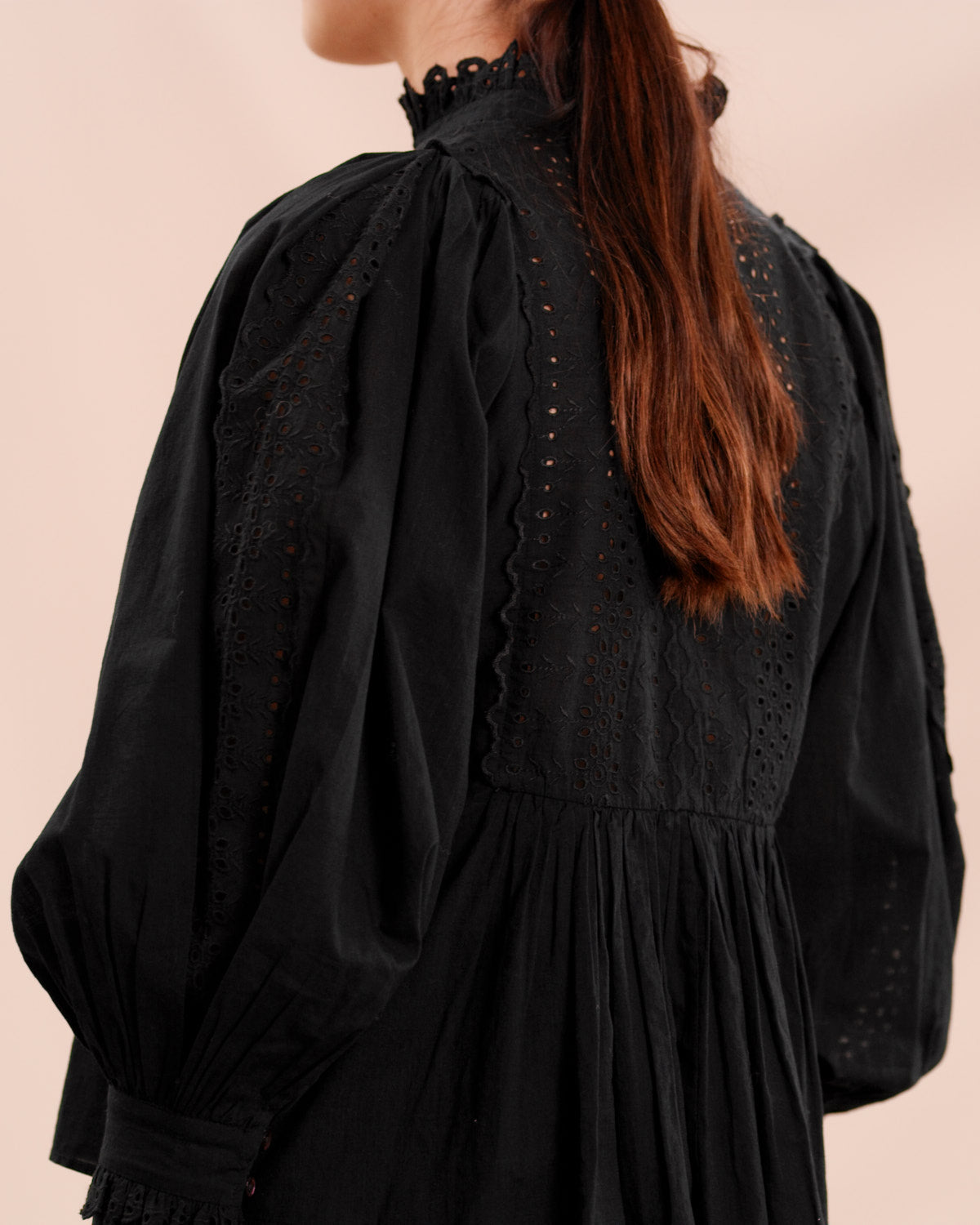 byTiMo - Cotton Slub Blouse in Black - Women's Clothing - New arrivals ...