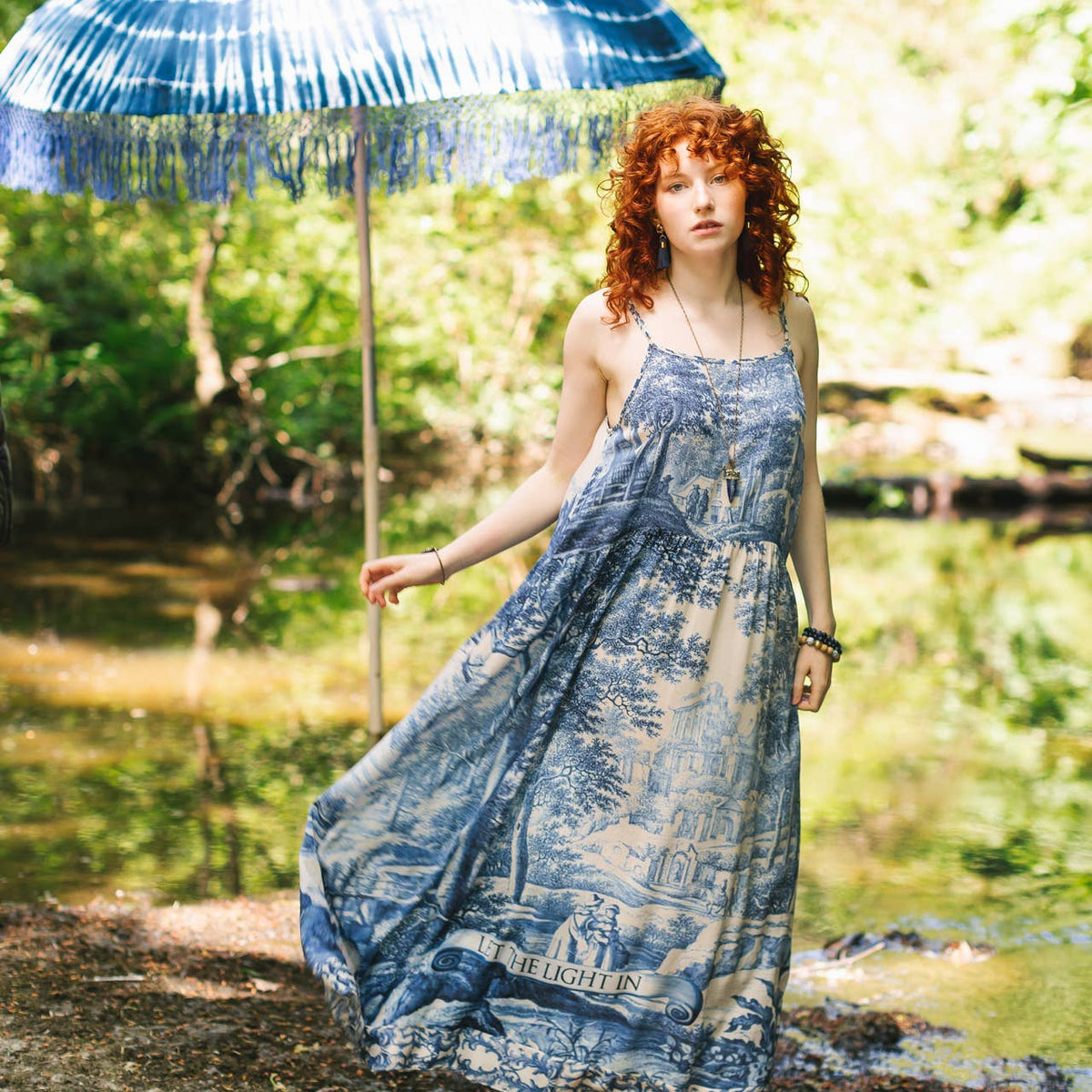 Market of Stars - Let The Light In Bohéme Long Maxi Slip Dress w Delft ...