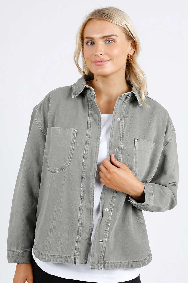 Elm Lifestyle - Alex Shacket in Ice - Womens Clothing - New arrivals ...