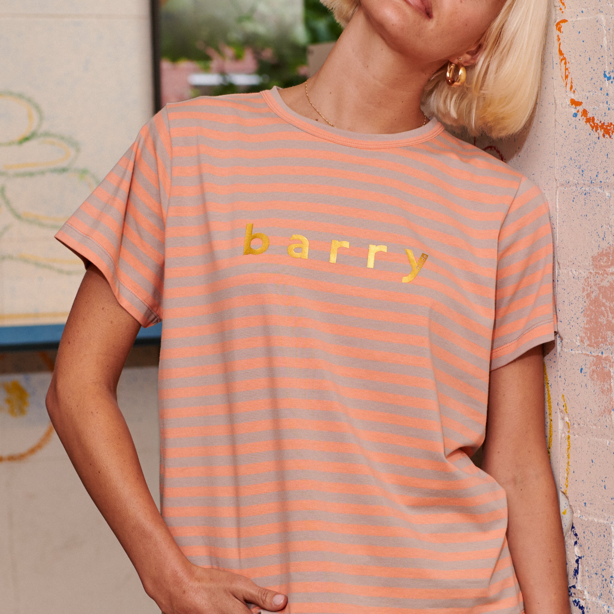Barry Made - Barry Tee in Stripe - Womens Clothing - New arrivals just ...