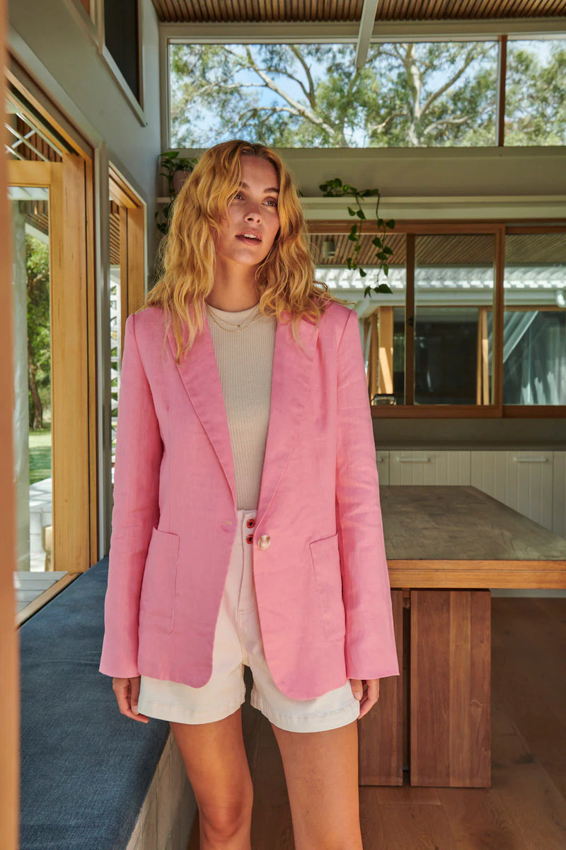 Kireina - Channing Jacket in Pink - Women's Clothing - New arrivals ...