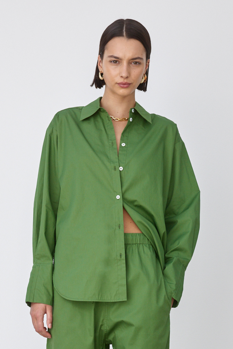 Foemina - Daphne Shirt - Womens Clothing - Cotton Poplin - Long Sleeve ...