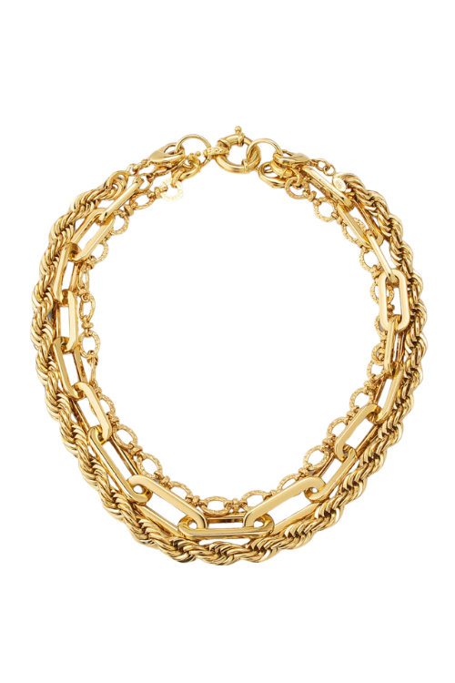 Gas Bijoux - Kamae 3 Row Necklace - Womens Jewellery - three row ...