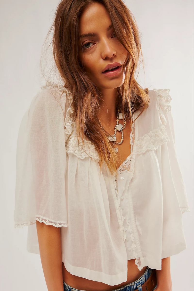 Luna Top | Optic White – Secret Girl Stuff