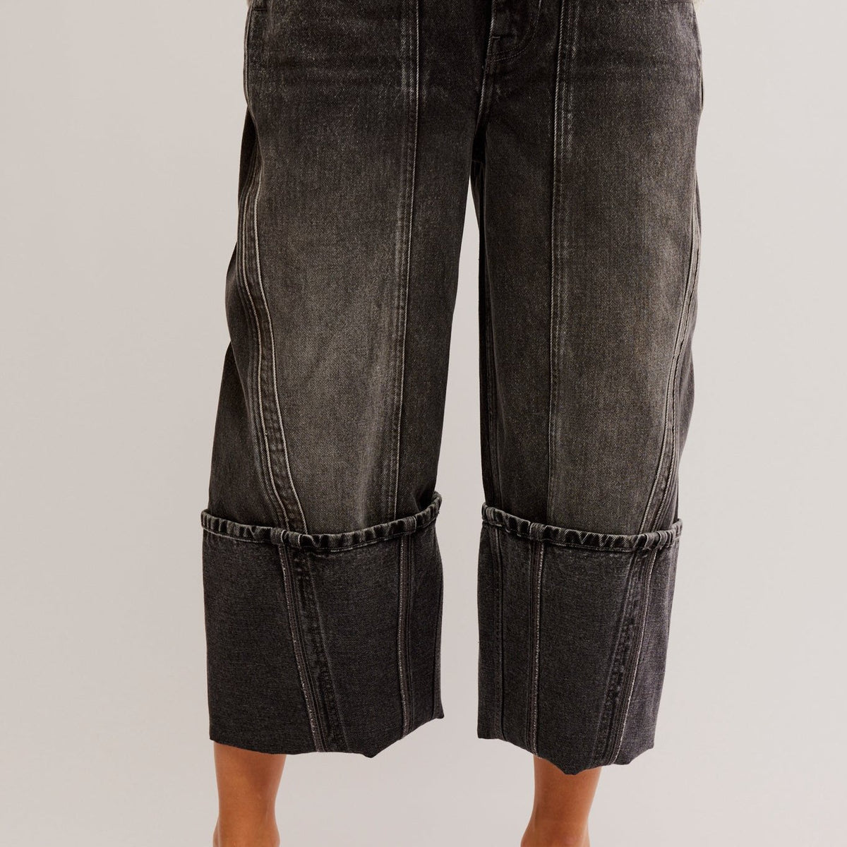 Olsen Cuffed Barrel Jean in Black Ice – Secret Girl Stuff