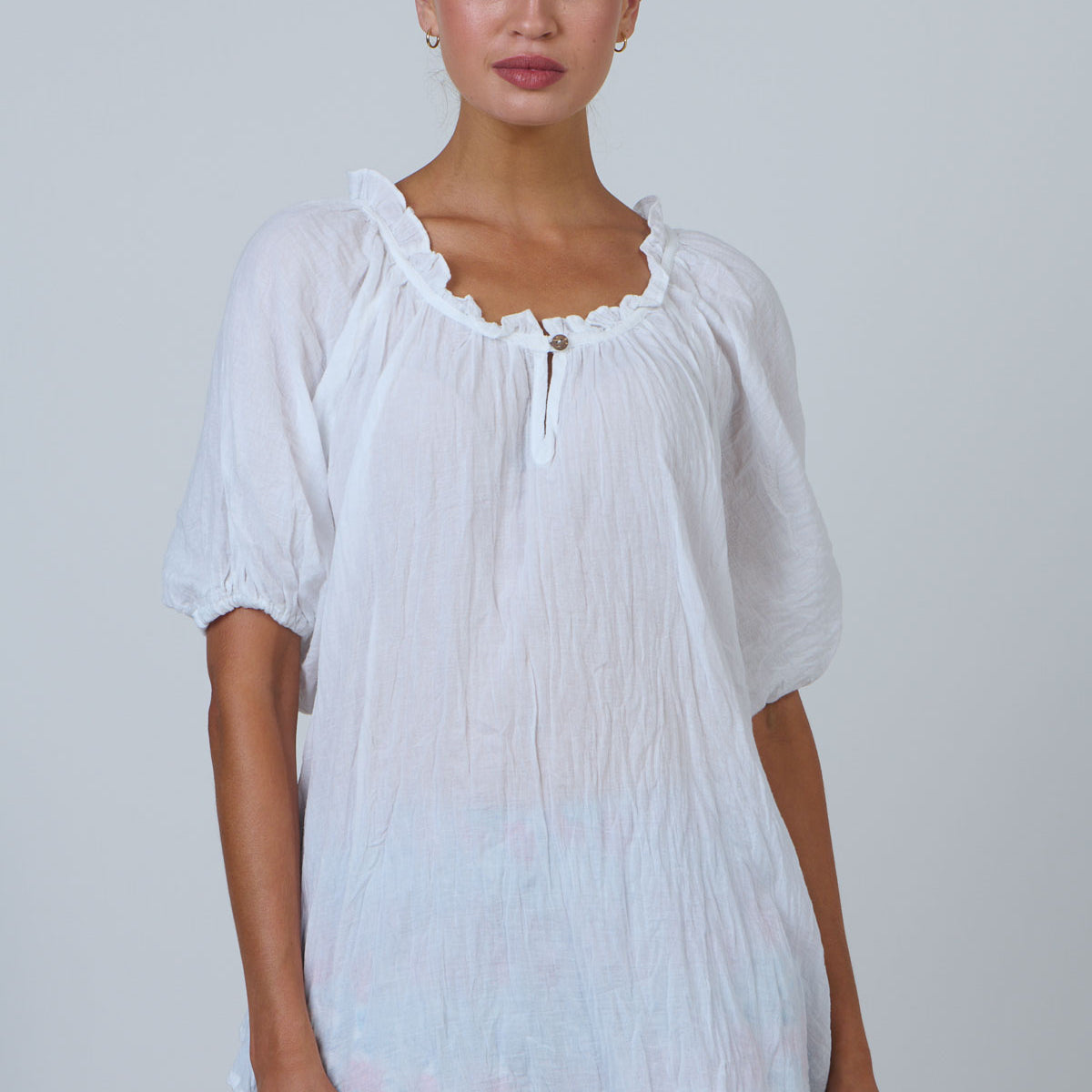 P105 Cotton Top | White – ELSHAM BOUTIQUE
