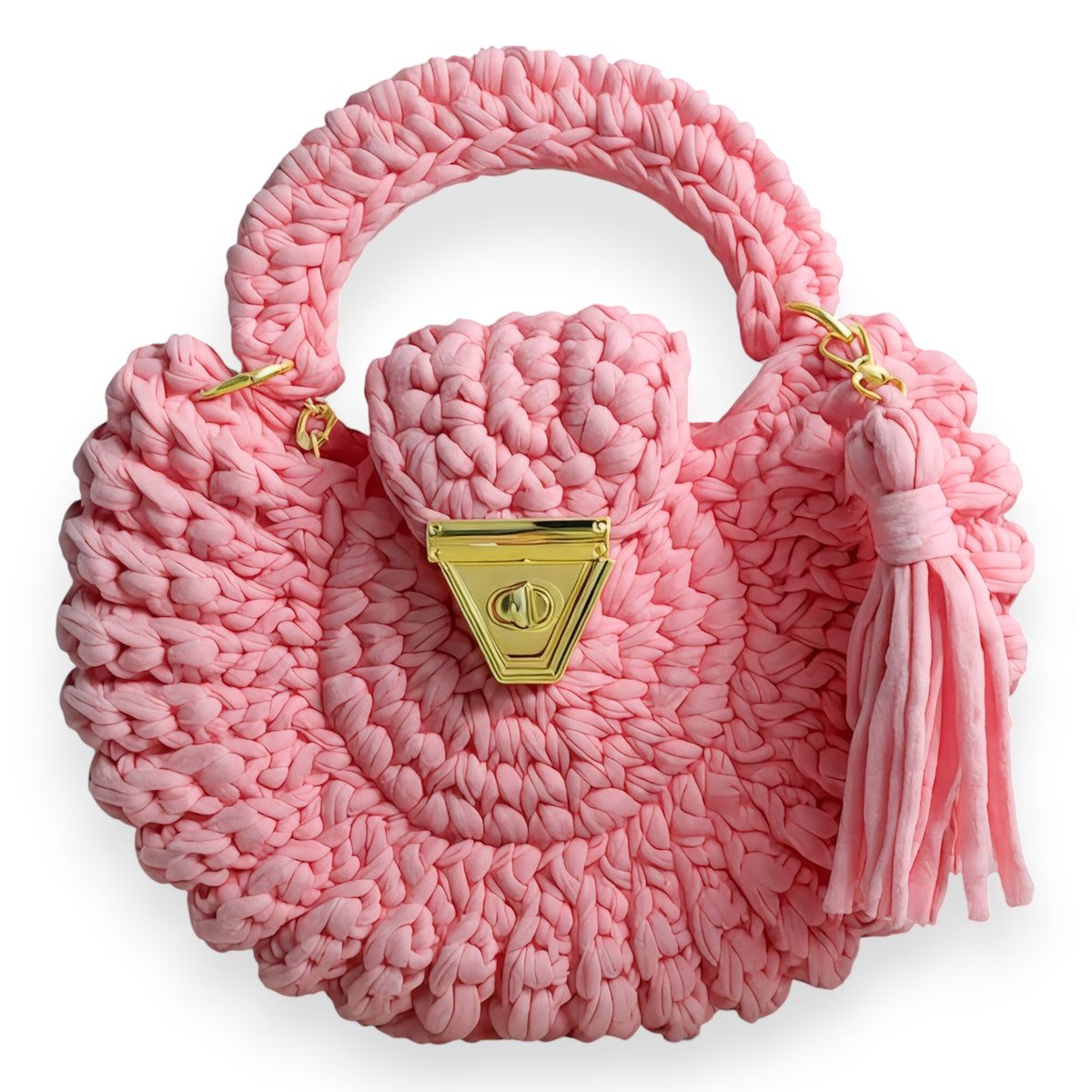 Crochet Round Mussel Clutch | Pink – ELSHAM BOUTIQUE