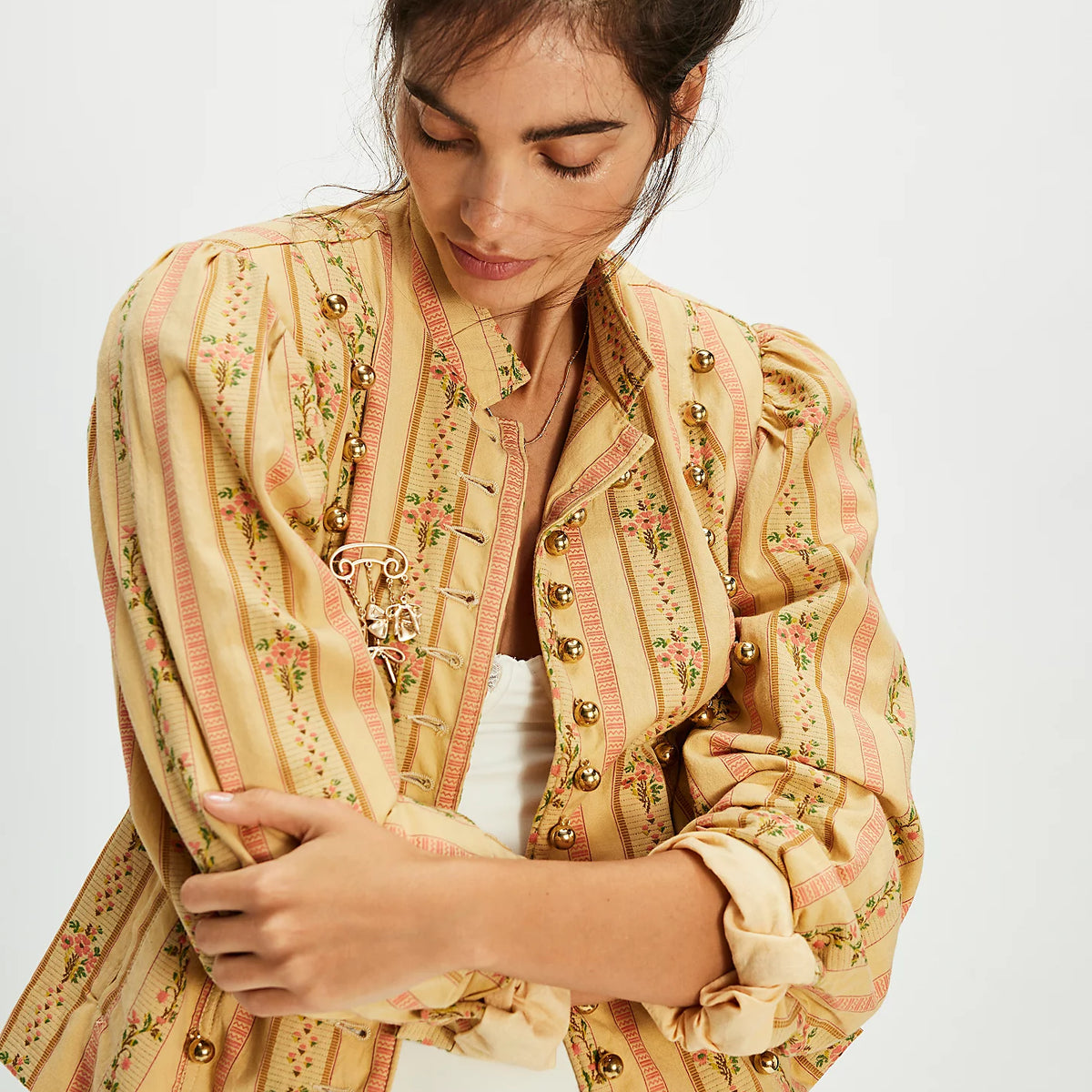 Free People - Sorel Cottage Jacket in Golden Haze - Women's Clothing ...