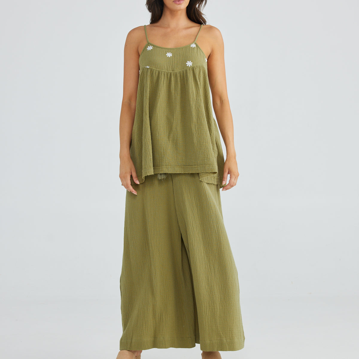 Talisman - Stargazer Top in Olive - Women's Clothing - New arrivals ...