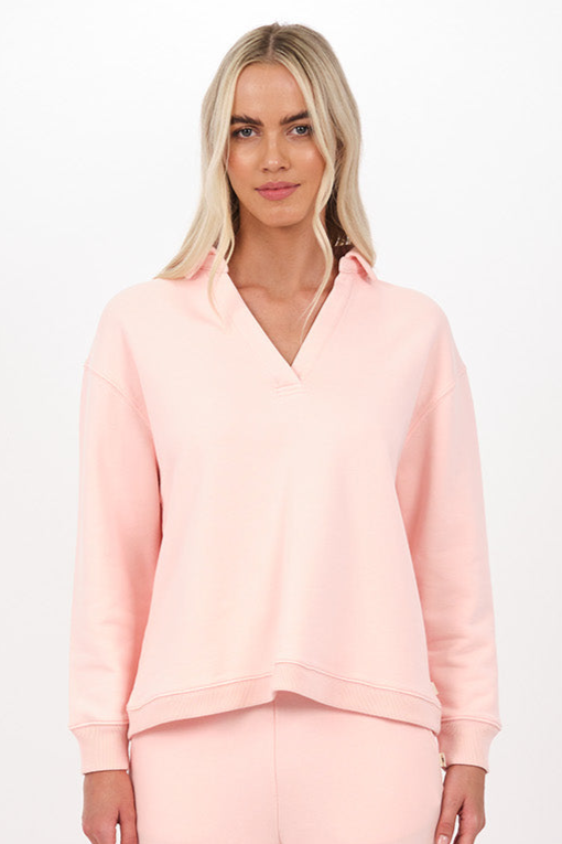 Titchie. - Mela Sweater - Womens Clothing - Peach - French Terry ...
