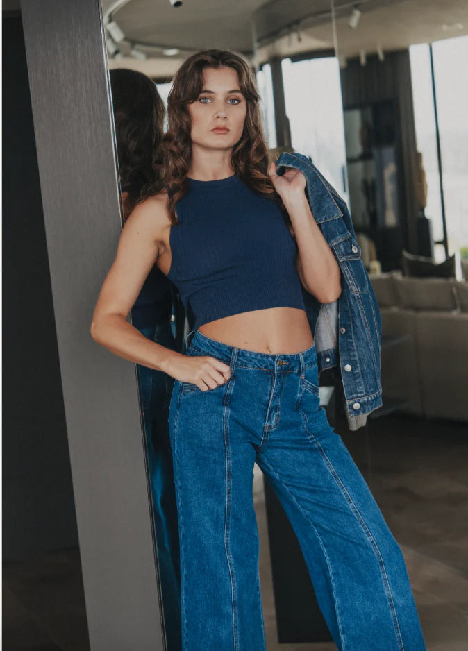 ATTE. - Claudia | Deep Ocean - WOMENS CLOTHING - WIDE LEG JEANS - 70'S ...