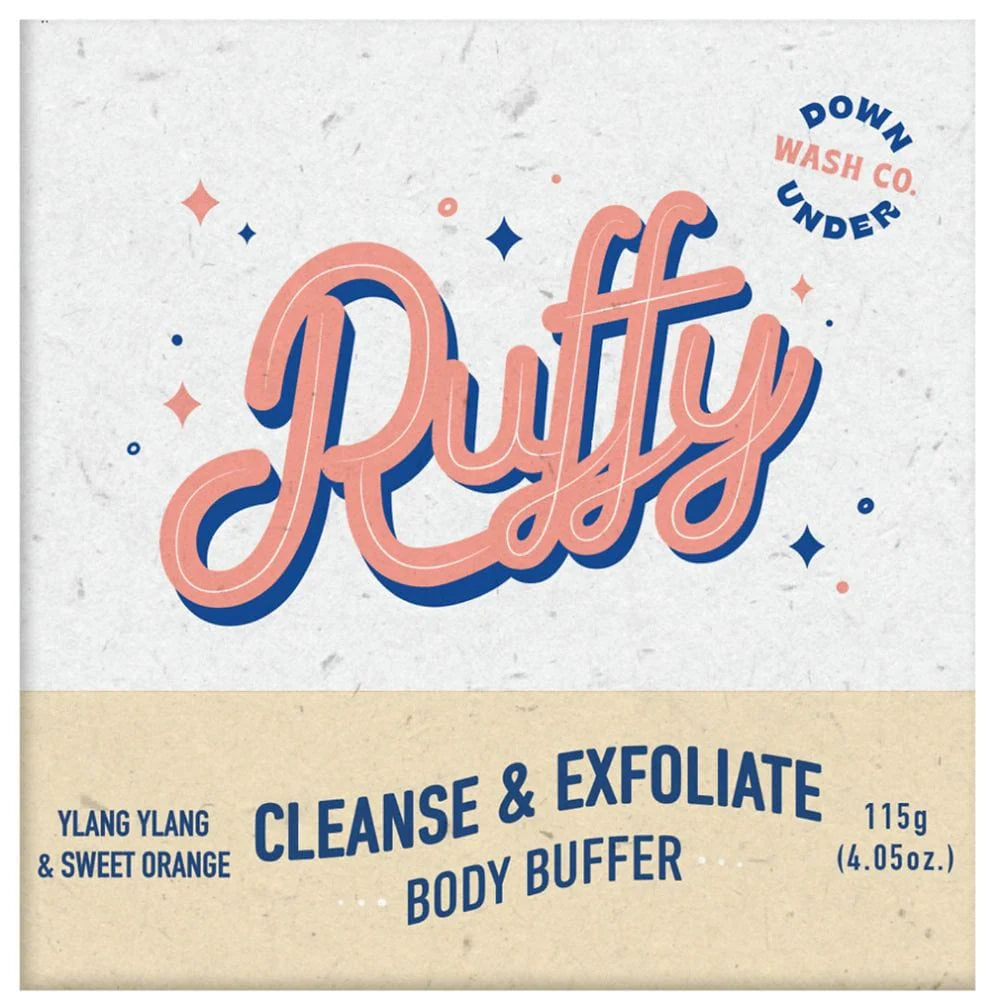 DOWNUNDER WASH CO - RUFFY CLEANSE & EXFOLIATE BODY BUFFER SOAP BAR ...