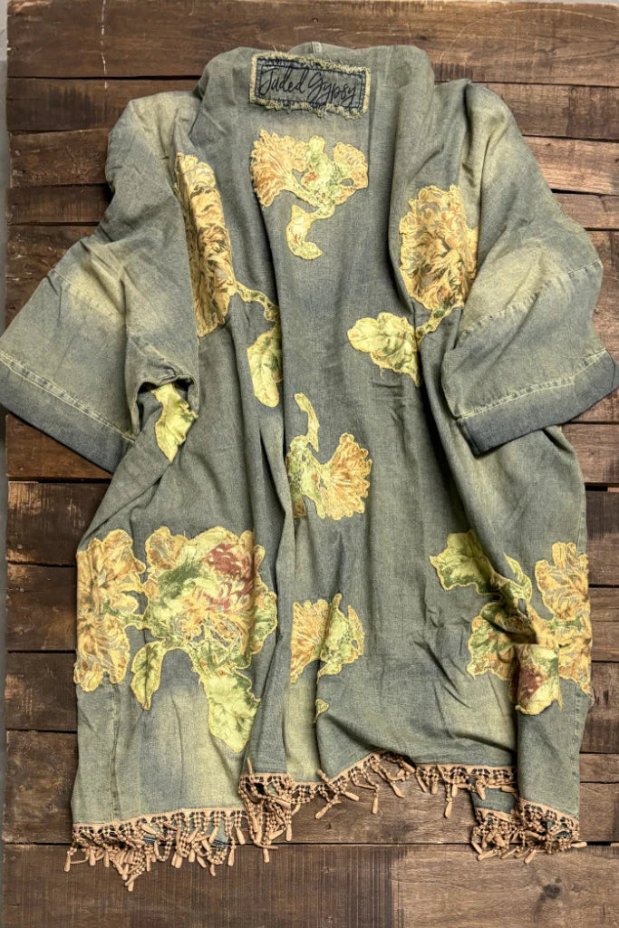 Jaded Gypsy - Floral Skies Duster - Womens Clothing - vintage vibe ...