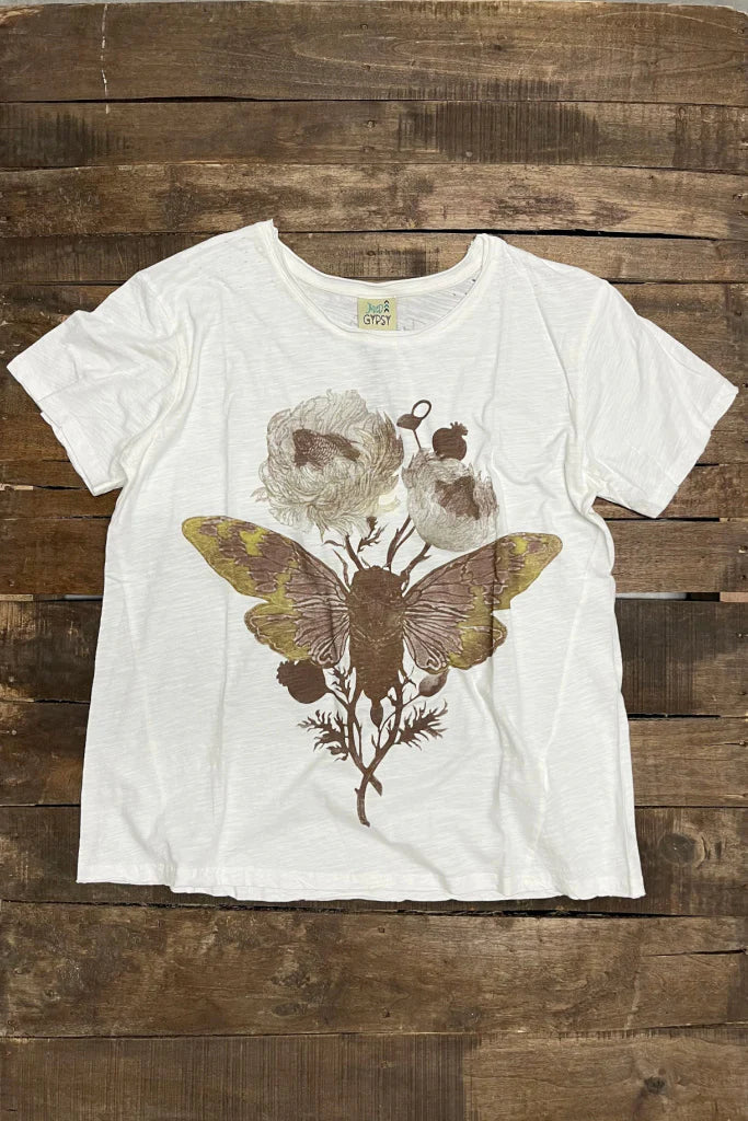 Jaded Gypsy - Moon Dance Tee - Flutter By - Womens Clothing - Vintage ...
