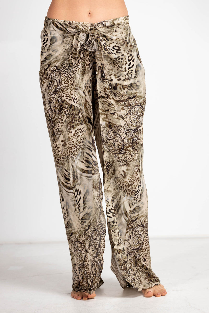 Inoa Clothing - Jogger Pants in Animal - Womens Clothing - Silk Camilla ...
